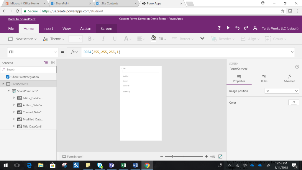 Custom Forms SharePoint Modern Experience - Turtle Works